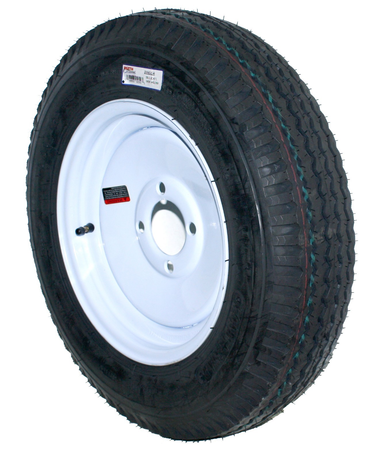 5.30-12 Load Star Trailer Tire Wheel Assembly 4 Lug DOT Load Range C | eBay