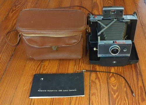 Polaroid Automatic 100 Land Camera With Case And Instructions Untested ...