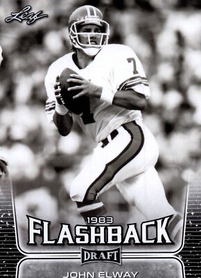 JOHN ELWAY 2020 LEAF DRAFT 1983 FLASHBACK #93 DENVER BRONCOS {BOX 22 D6 ...