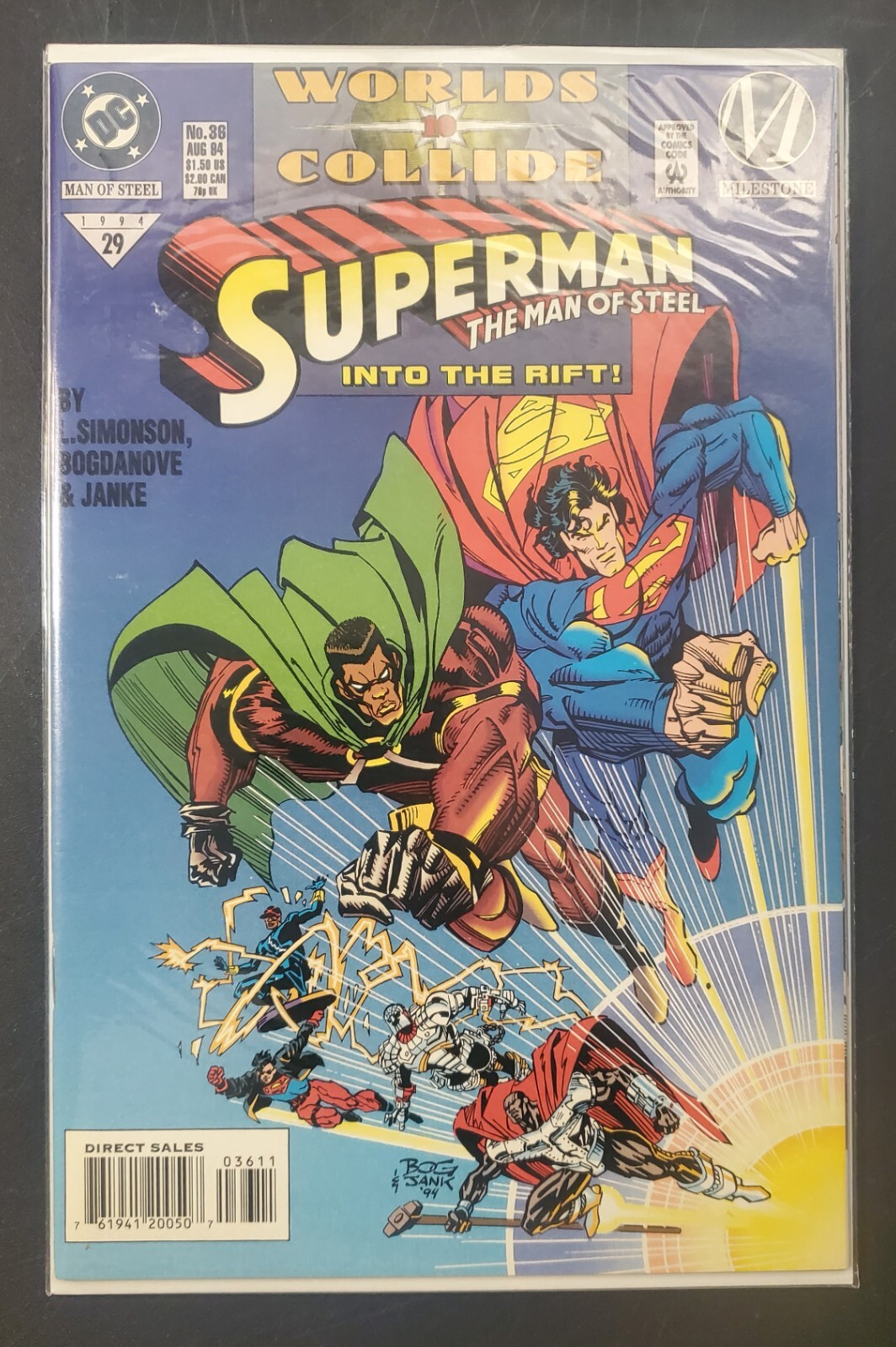 Superman~The Man Of Steel~Into The Rift!~Worlds Collide~DC Comics~Free ...