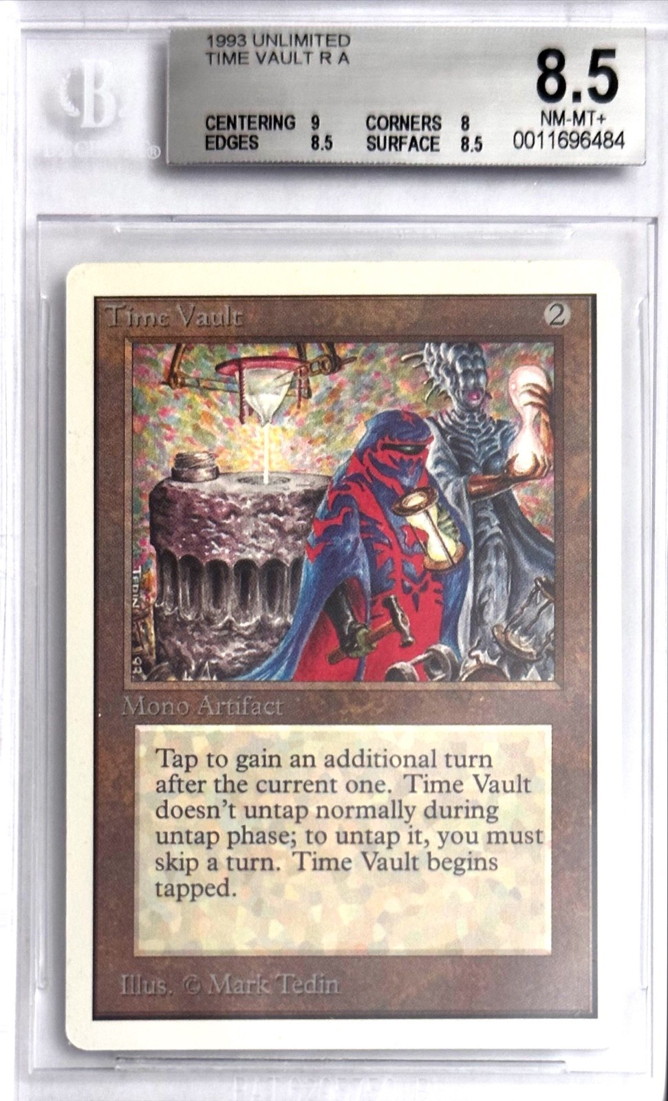 1993 MTG Unlimited Time Vault Magic the Gathering BGS 8.5 Near Mint+ | eBay