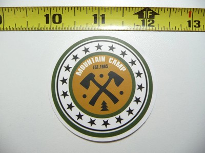 AX AXES HATCHET HIKE HIKING SMALL STICKER DECAL CAMPING OUTDOORS PARK ...
