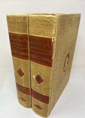 Webster's Universal Unabridged Dictionary and World Atlas Vol 1 & 2 ...