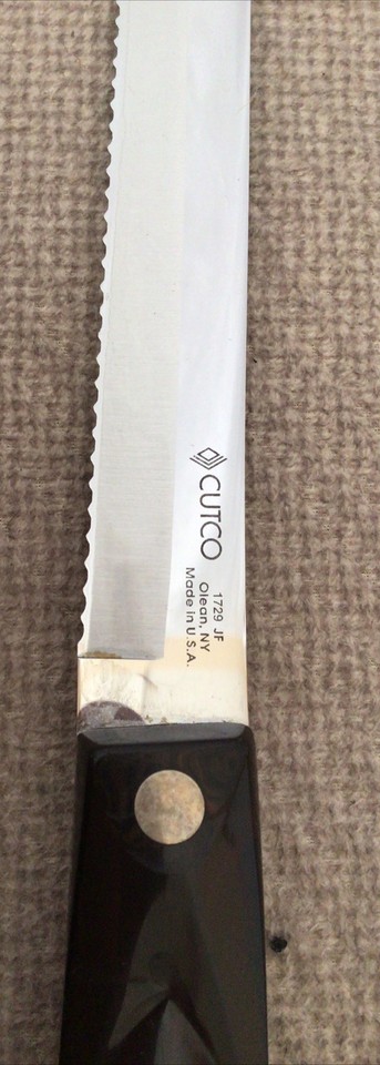 Cutco Slicer Knife 1724 & Cutco Small Carver Knife 1729 Classic Dark ...