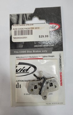 Avid Code Brake Pads Pre 2010 | eBay