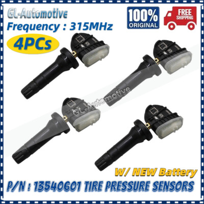 NEW 4PCs (315 MHz) 13540601 TPMS Tire Pressure Sensors For GM Chevy GMC ...