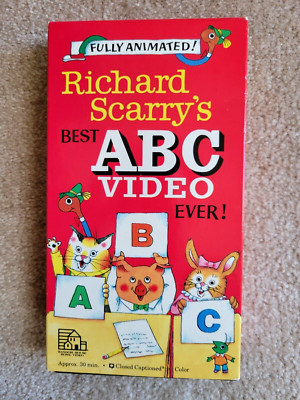 Richard Scarry's Best ABC Video Ever! [VHS 1989] Animated Random House ...