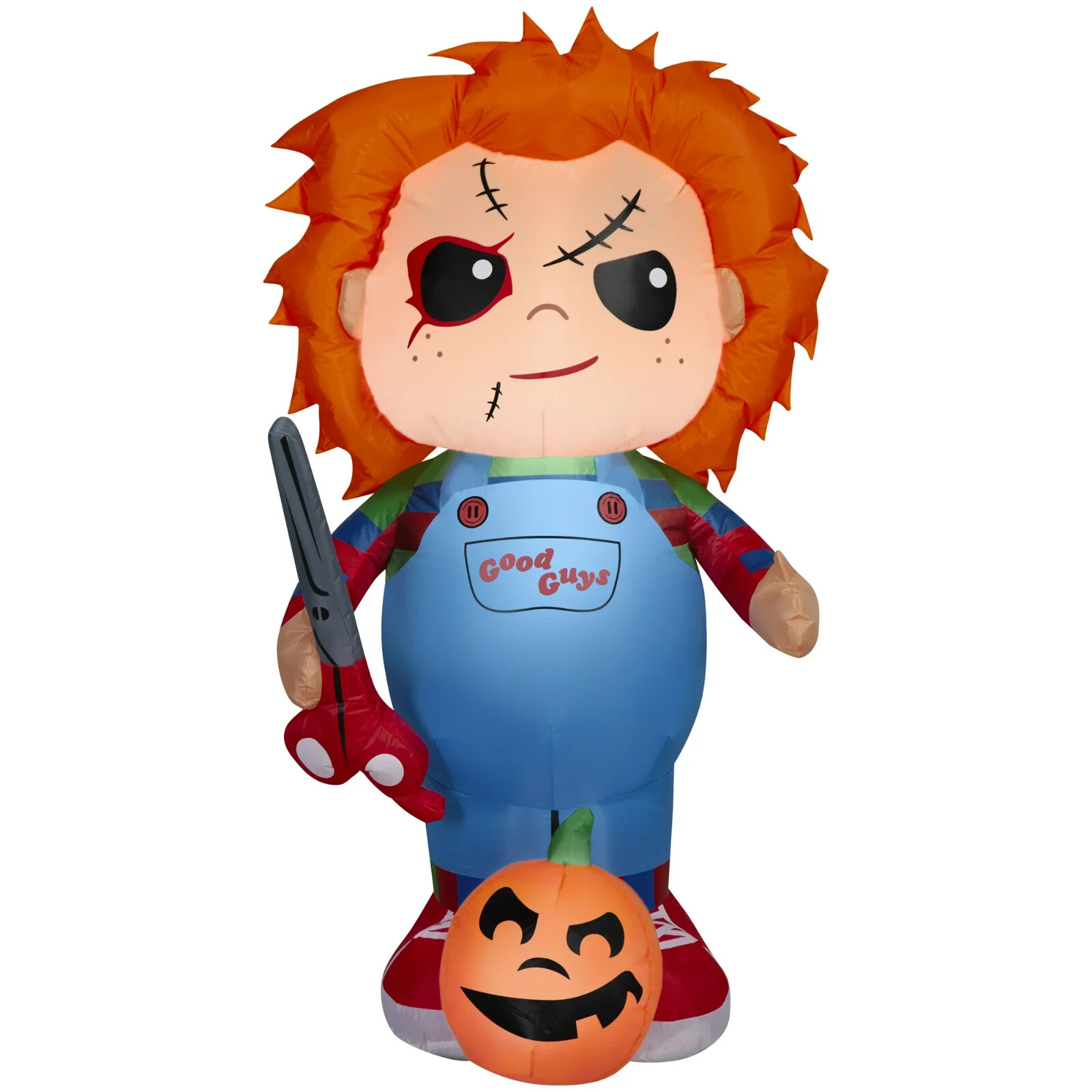 Child's Play Chucky With Scissors Halloween Light Up Airblown ...