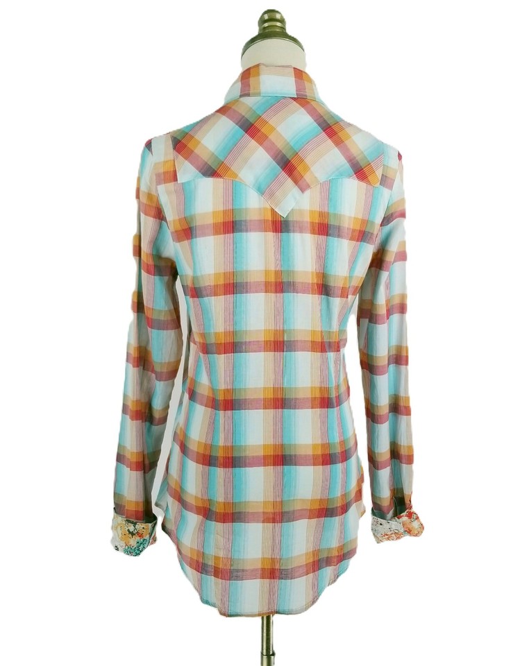 Roper Wear the West Western Shirt Womens Size S Multicolor Contrast ...
