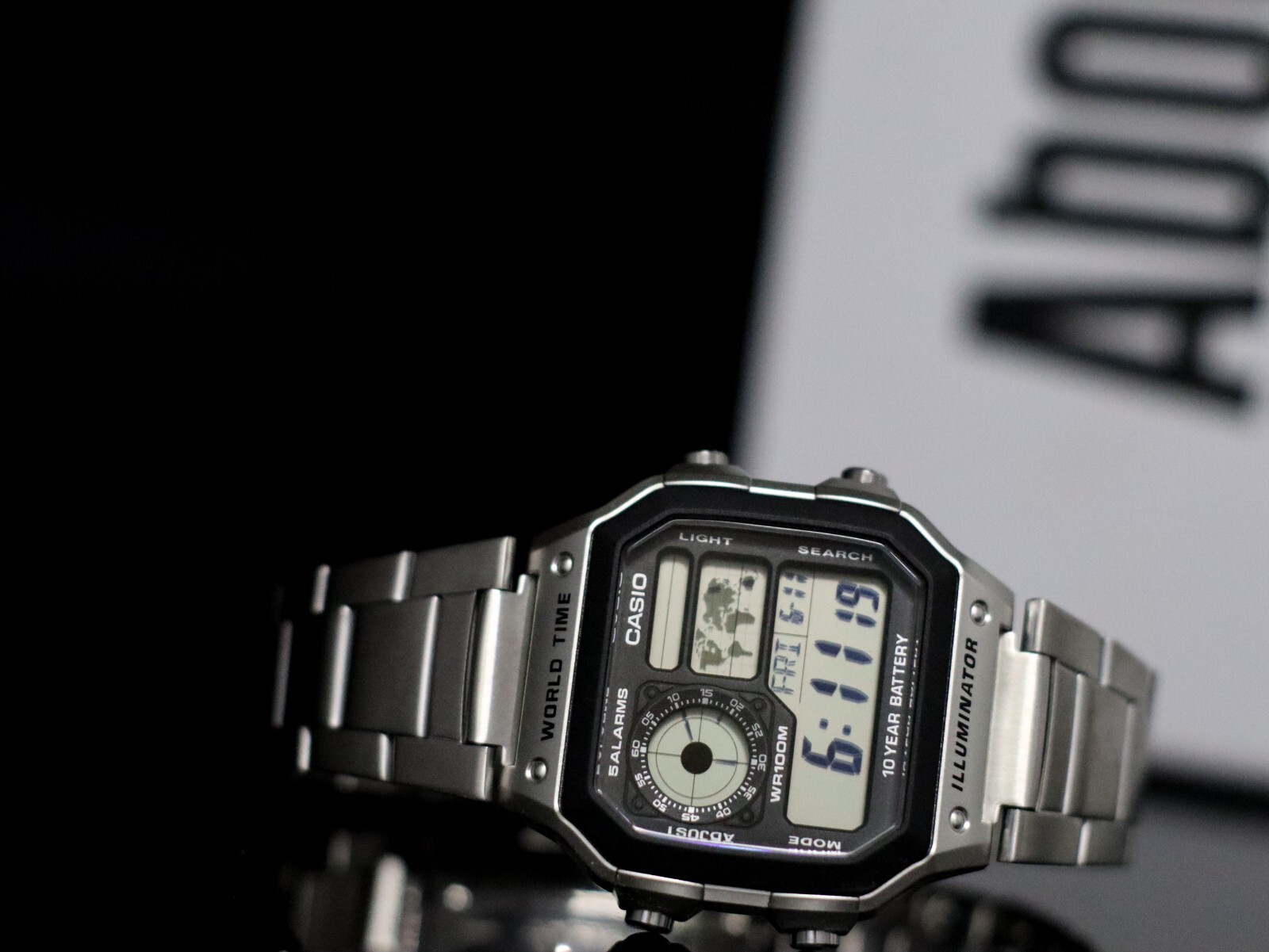 Casio Illuminator AE1200WHD-1A Digital Stainless Steel Mens Watch AE ...