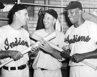 INDIANS BOB FELLER AND LUKE EASTER PLAYED FOR THE HOMESTEAD GRAYS ...
