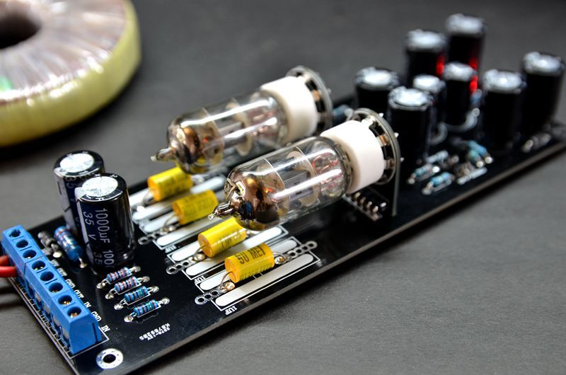 6J1 Valve Pre-amp Tube PreAmplifier Kit Assembled Board Audio Musical ...