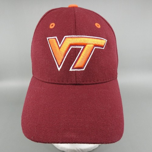 Virginia Tech VT Hokies Maroon Orange Baseball Cap Hat One Size Top of ...