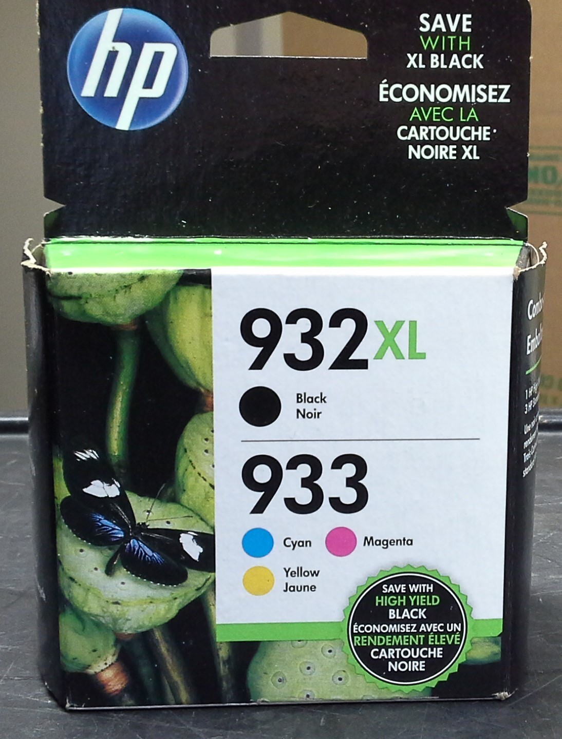 HP 932XL Black & HP 933 Color Ink Set Genuine OEM Sealed 889894153616 ...
