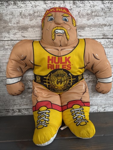 1990 HULK HOGAN WWF Wrestling Buddies Stuffed Plush Pillow, TONKA ...