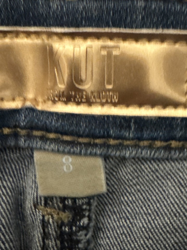 New Kut From The Kloth High Rise Meg Wide Leg Jean Blue Size 8 | eBay