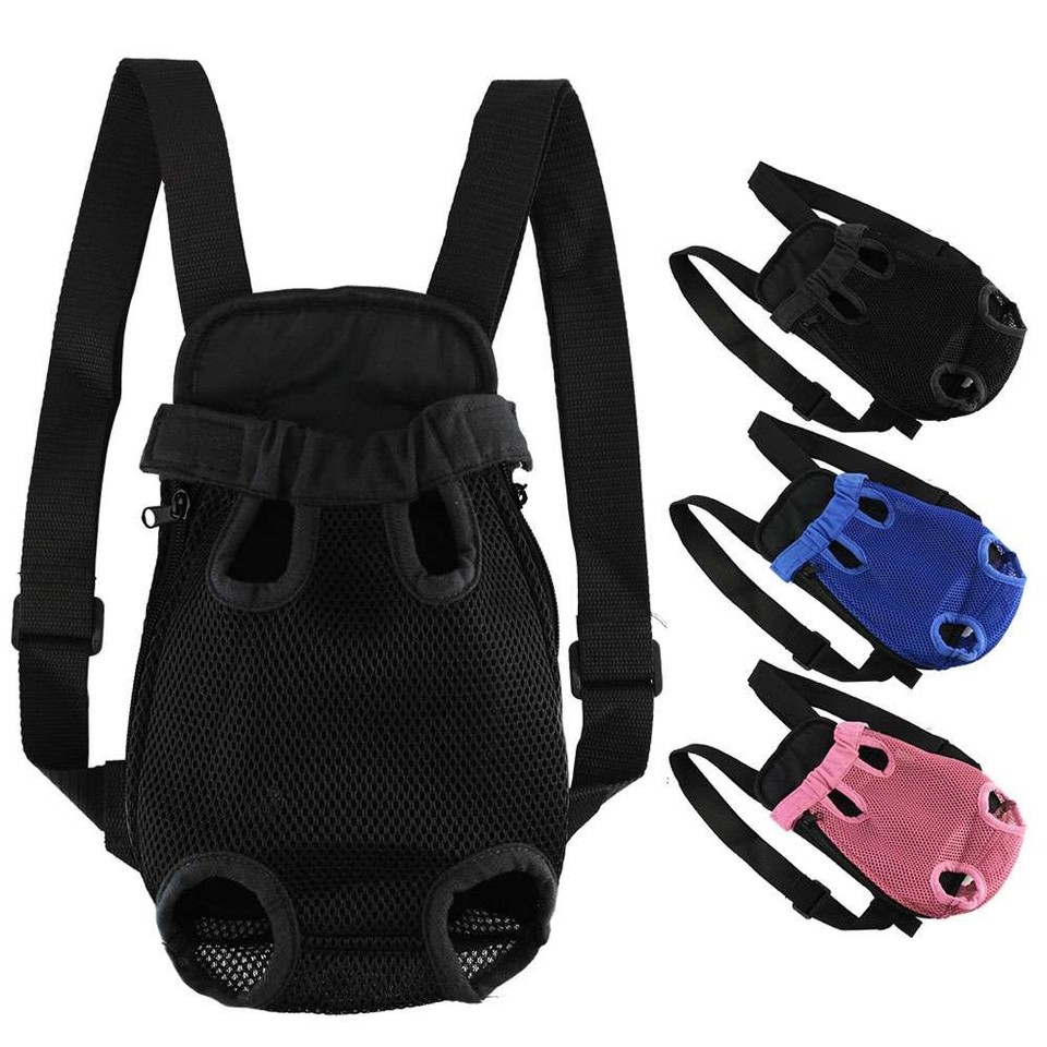 Pet Puppy Dog Mesh Sling Carry Pack Backpack Carrier Tote Shoulder ...