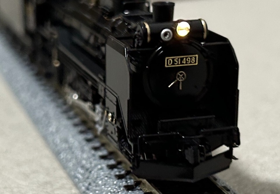 KATO N Gauge 2016-A D51 498 Steam Locomotive with Auxiliary Light Model ...