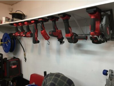 M18 Wall Dock, Mount, Store Milwaukee M18 for Tool Storage, Holder 2 ...