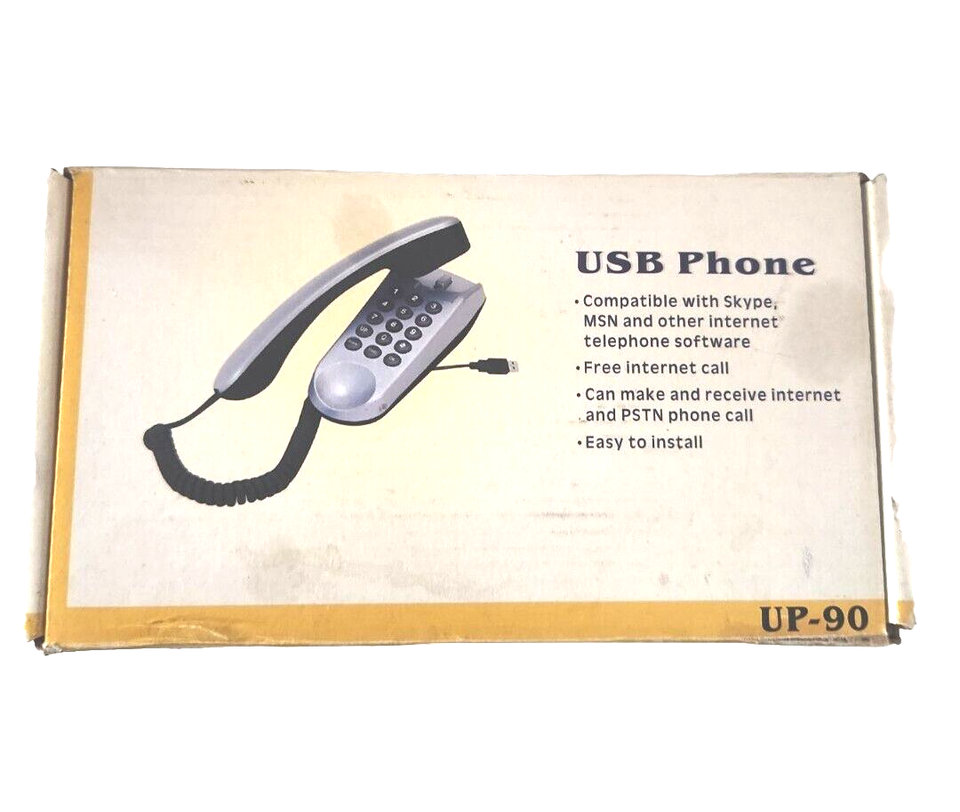 USB VoIP Internet Phone w/ Software CD Skype Windows 2000, XP New Old ...