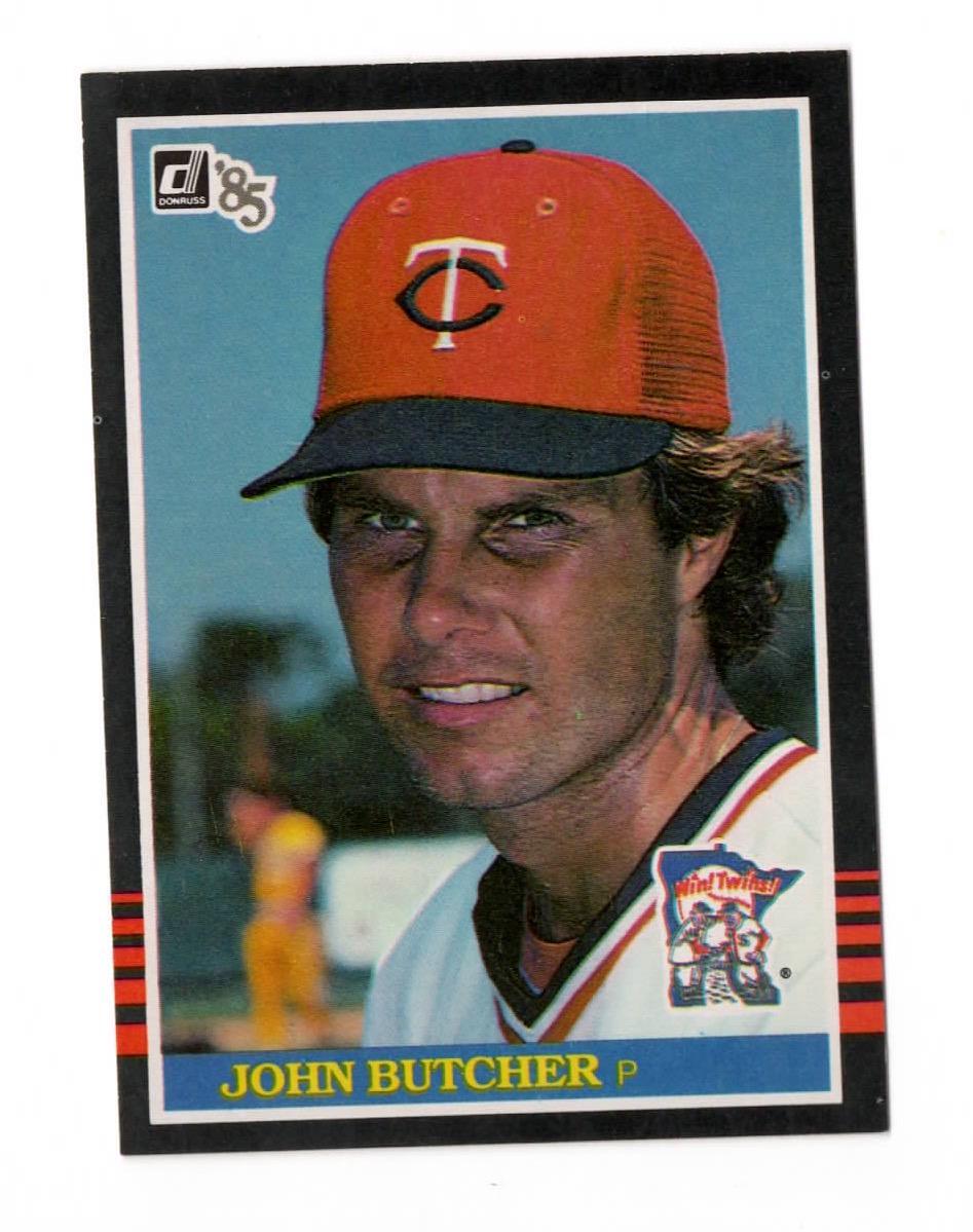 1985 Donruss John Butcher Minnesota Twins #314 Excellent | eBay