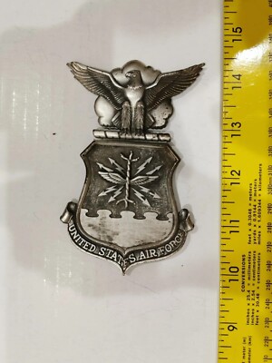 USAF Air Force Shield Insignia Metal Badge 4" | eBay