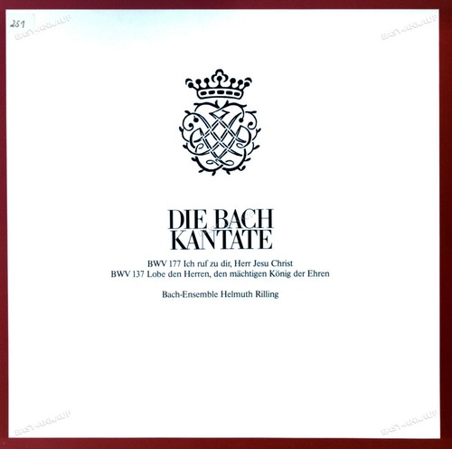 Bach, Helmuth Rilling - Die Bach Kantate - BWV 177, BWV 137 LP . | eBay