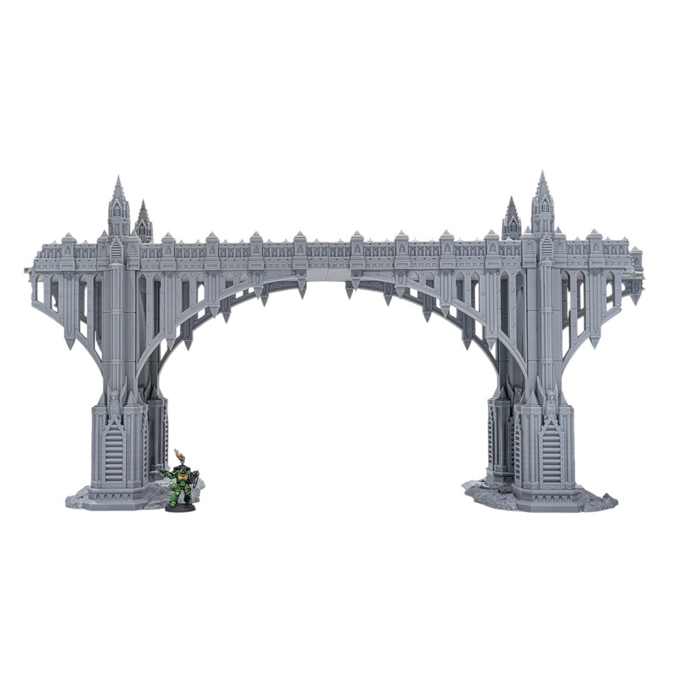 Gothic Bridge Ruins - 28mm 3d Printed imperial Tabletop Wargaming ...