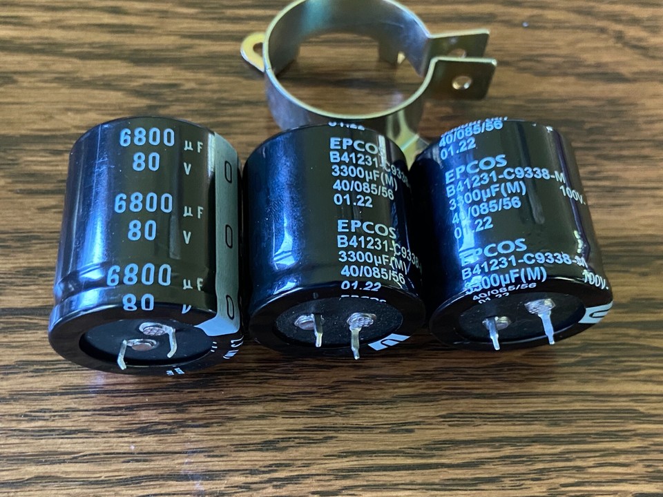 3 Replacement Main Filter Capacitors Marantz 2220 2230 1060 6800 80v ...