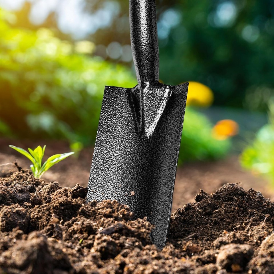 NEW OUTDOOR BORDER DIGGING GARDEN LADIES BORDER SPADE CARBON STEEL LADY ...