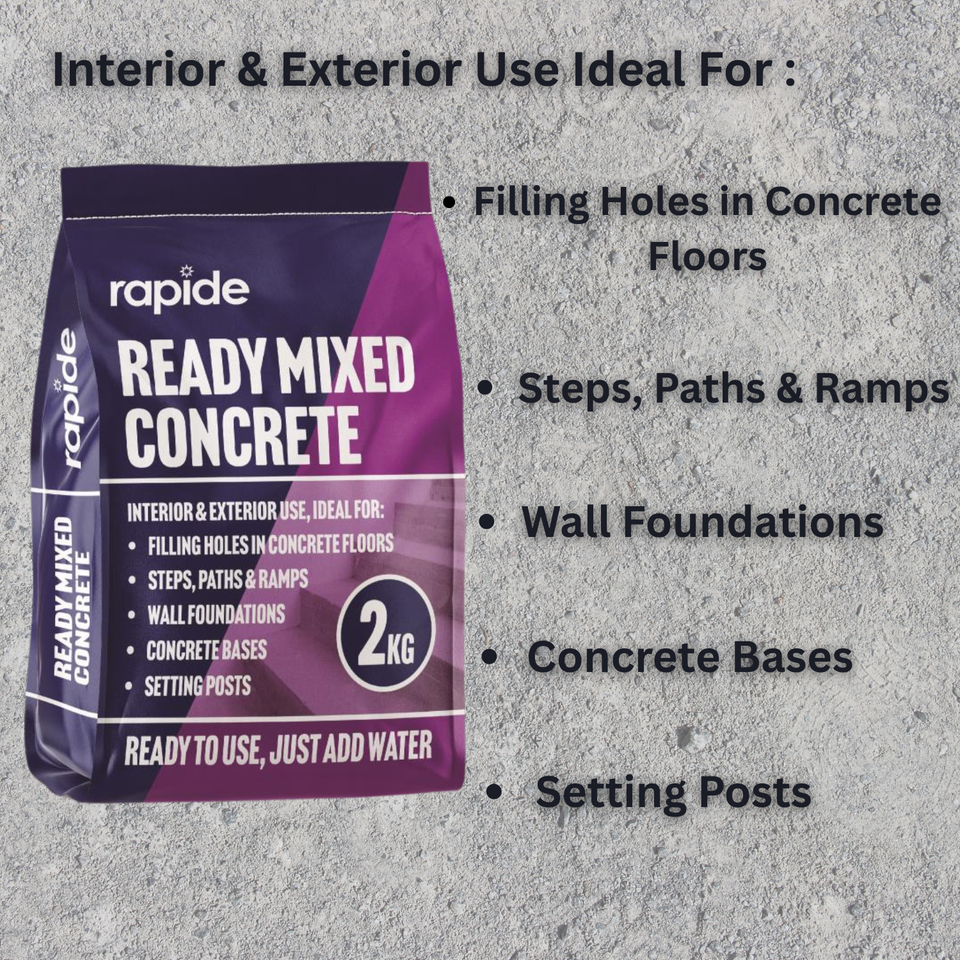 Rapide Ready Mixed Concrete Hi-Performance Cement Quick Set Mortar Bag ...