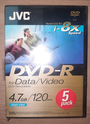 Pack de 5 DVD-R JVC Neufs sous blister | eBay