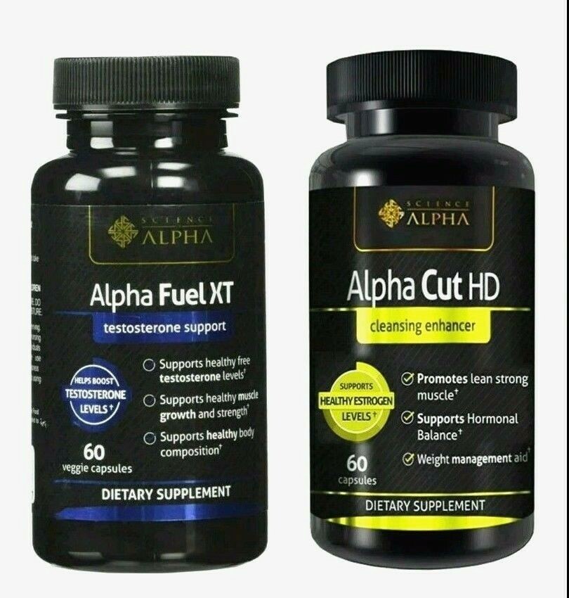 Science Alpha (Fuel XT & Alpha Cut HD Testosterone Support Cleansing ...