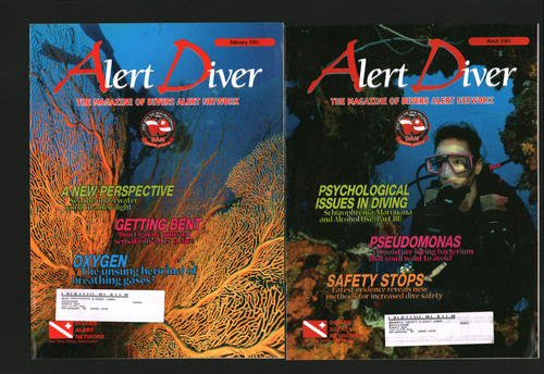Lot 8 Alert Diver + 1 Dive Training Magazines From 2001 DAN vintage ...