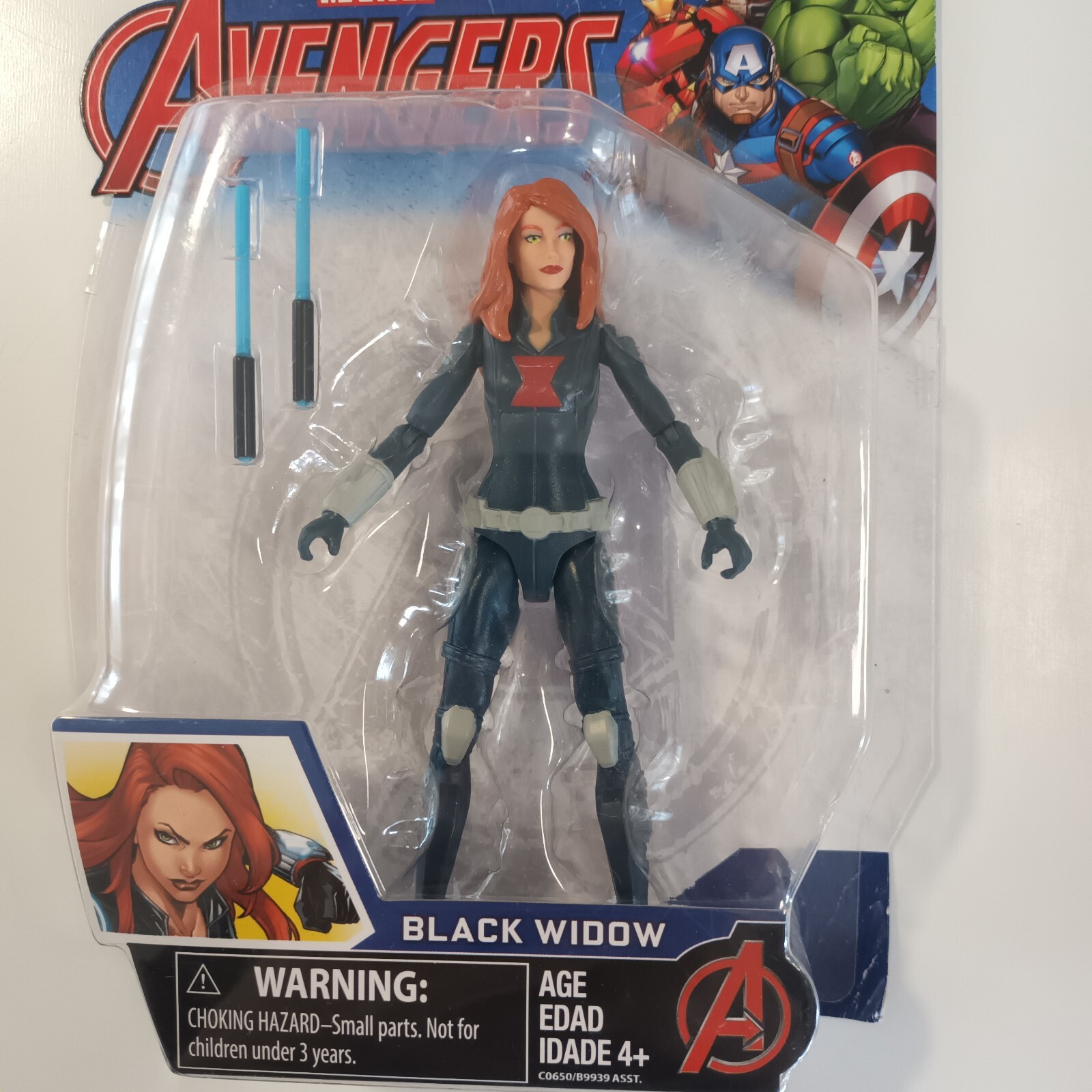 Marvel Avengers Black Widow Action Figure 2016 Hasbro Hourglass Costume ...