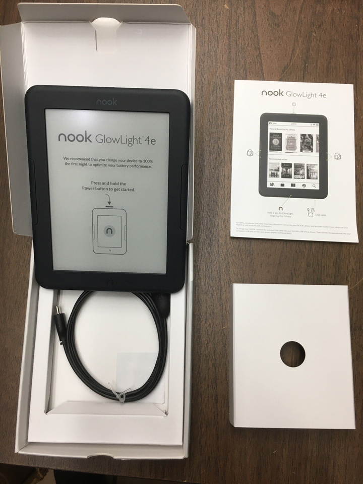 Barnes & Noble Nook GlowLight 4e Touchscreen eReader 8GB WiFi Page-Turn ...