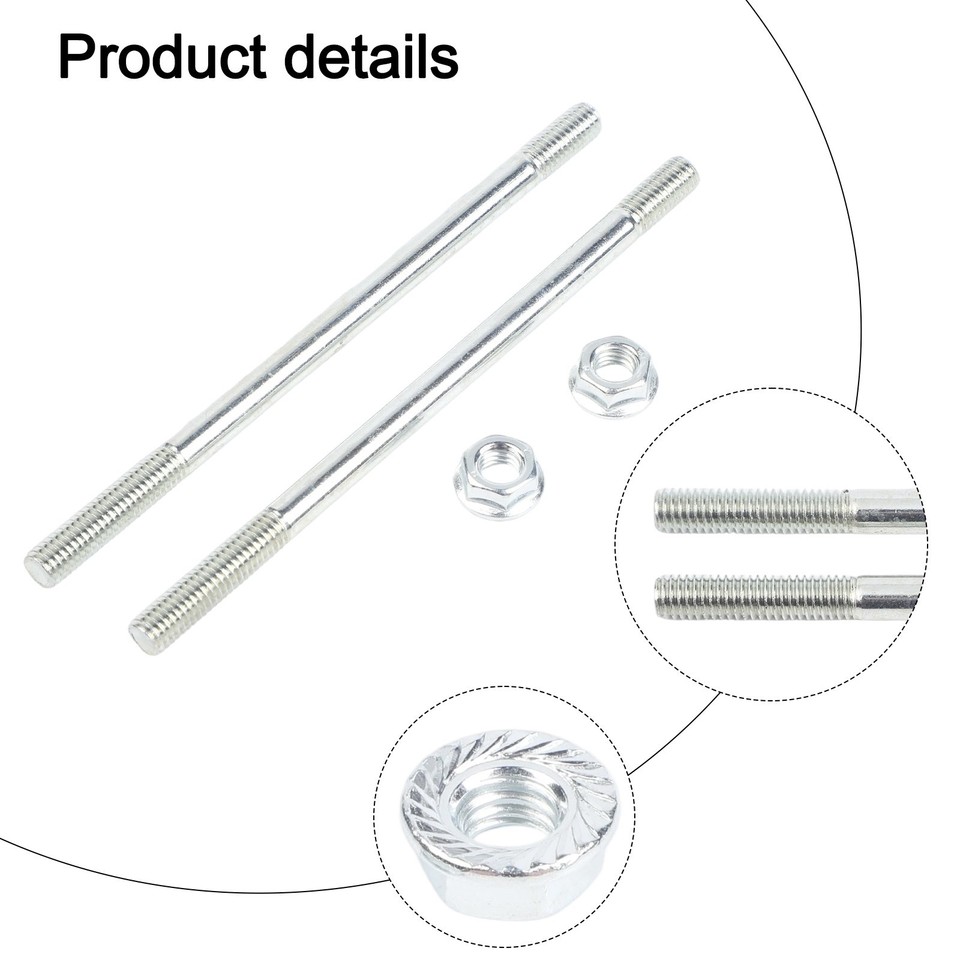 Stud Bolt Set 2pcs Replacement Mount Stud Bolt Bolts Studs Engine Motor ...