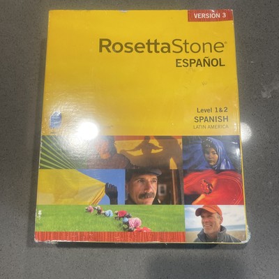Rosetta Stone Espanol Spanish Latin America Level 1&2 Version 3 NEW ...