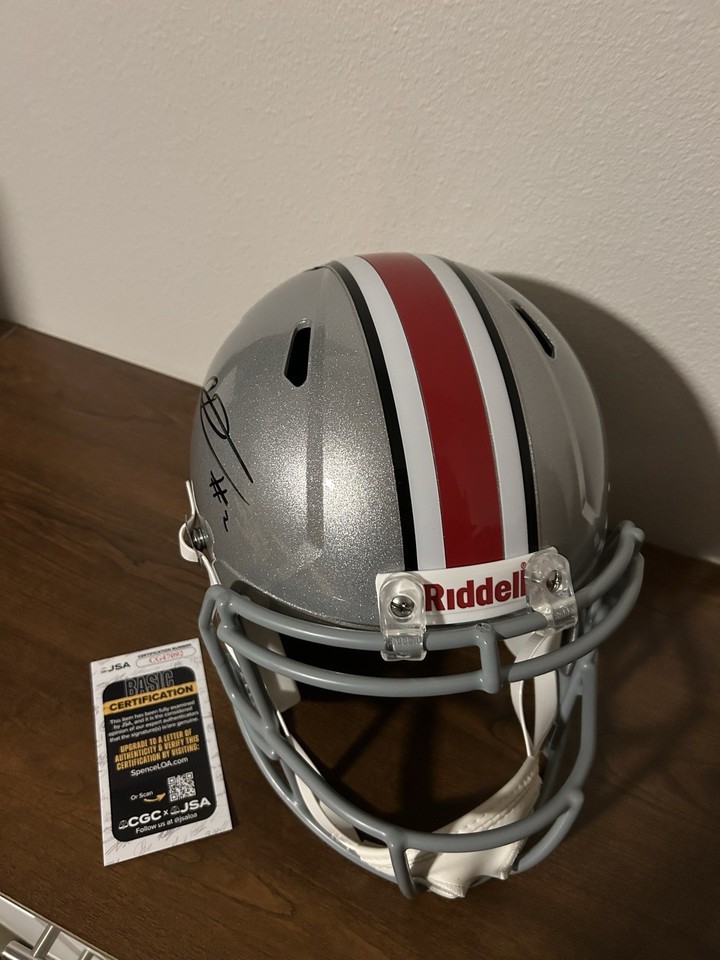 Caleb Downs Autographed Signed Helmet Full Size Ohio State Football JSA ...