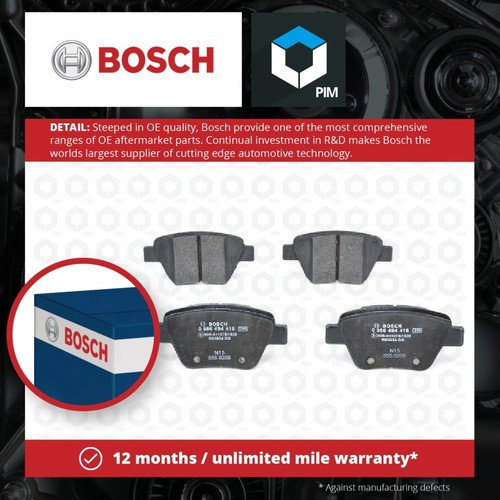 Brake Pads Set Rear 0986494416 Bosch 2K5698451 5K0698451 5K0698451A ...