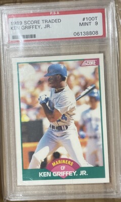 KEN GRIFFEY JR. 1989 SCORE TRADED BASEBALL #100T MARINERS PSA 9 | eBay