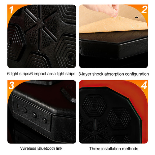 Smart Music Boxing Machine Bluetooth Wall Target Training Exercise Punching Pads | eBay