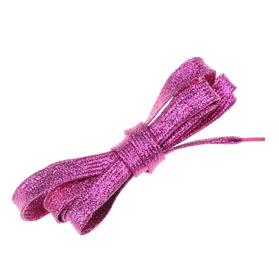 Shiny Gold Silver thread Shoelaces Sport Sneakers Flat Bootlaces Shoe ...