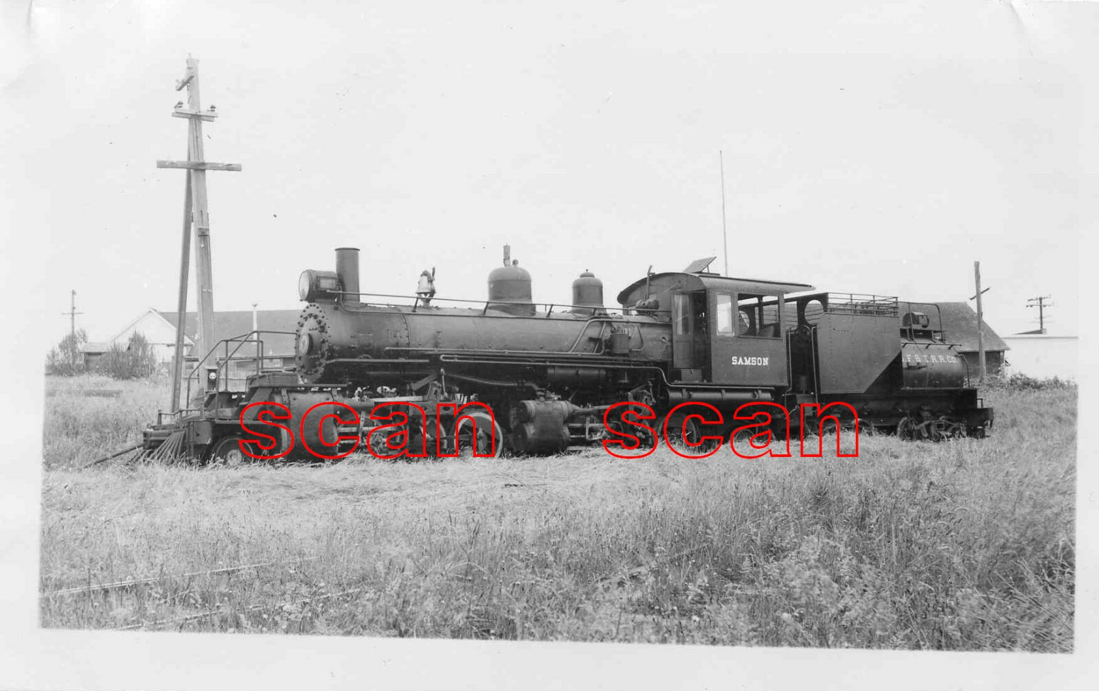 2B260 RP 1948 CASPAR SOUTH FORK & EASTERN RAILROAD 2662 LOCO SAMSON | eBay