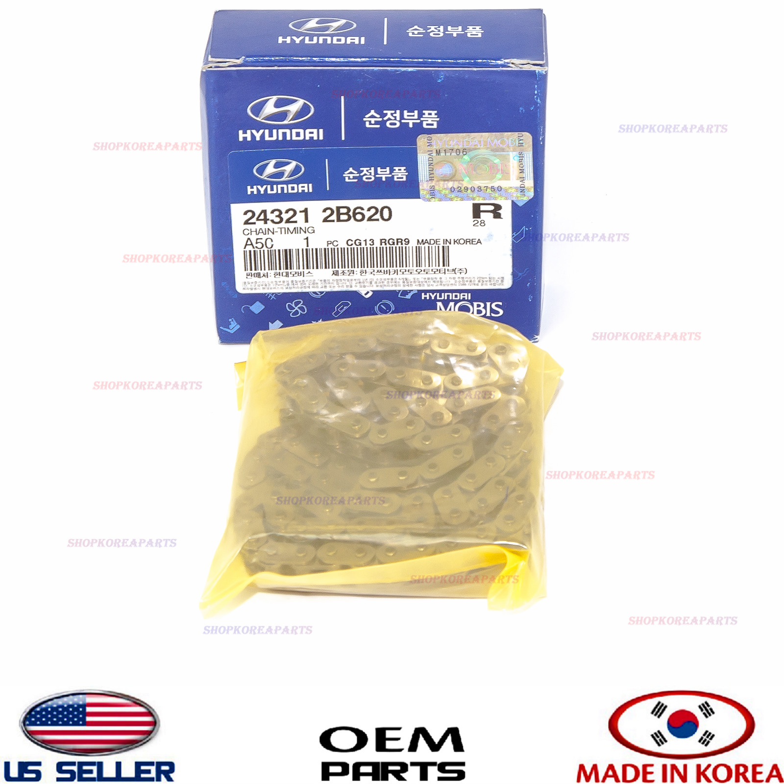 oem ENGINE TIMING CHAIN 【GENUINE】 FOR VARIOUS HYUNDAI KIA 243212B620 | eBay