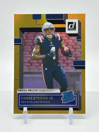2022 Donruss Football Gold Press Proof Rated Rookie Pierre Strong Jr ...