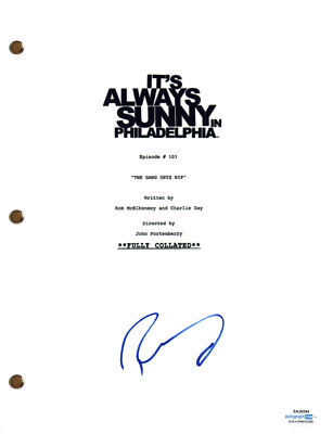 Rob McElhenney Signed Autograph It's Always Sunny In Philadelphia ...