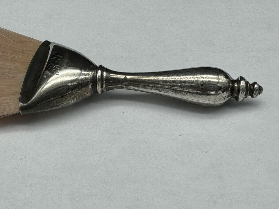 Vintage WEBSTER STERLING SILVER HANDLE WHISK BROOM ARTIST BRUSH, 5 3/8 ...
