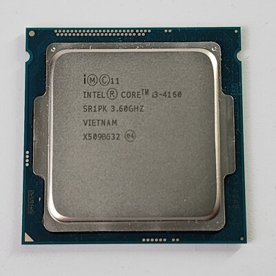 Intel Core i3-4160 3.6GHz Dual-Core LGA1150 CPU Desktop Processor SR1PK ...