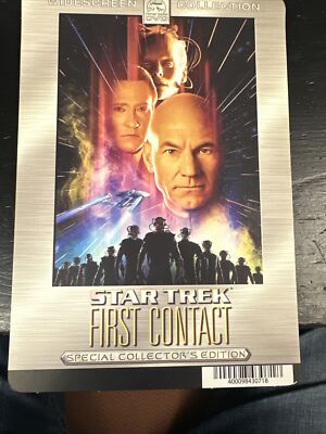 Blockbuster Movie Shelf Display Card 5.5" x 8" STAR TREK First Contact😍 ...
